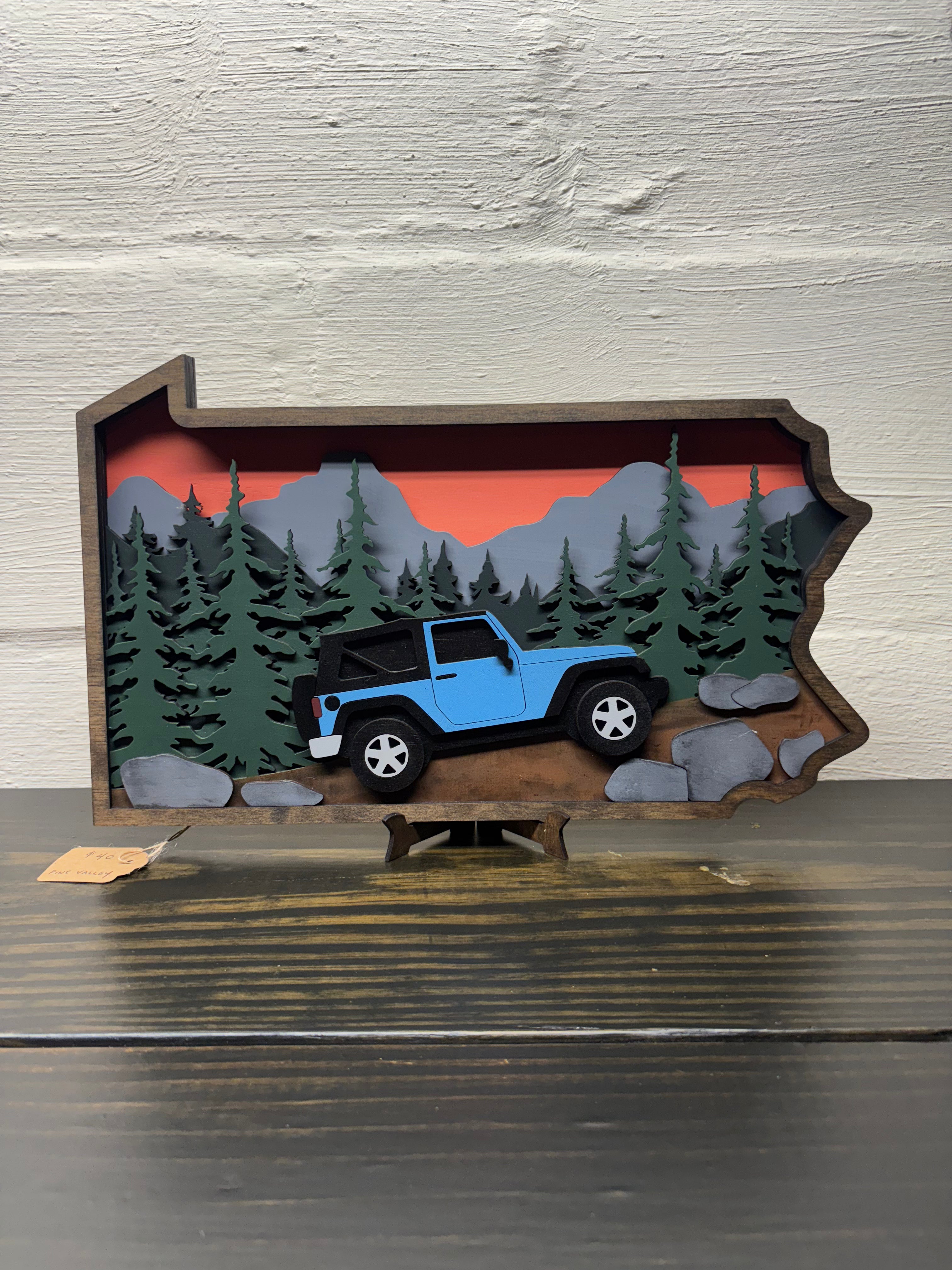 Off Road Scene - Blue – Pine Valley